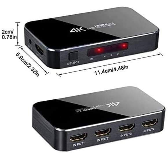 None | Other | Hdmi Multimedia Interface 4 Port Amplifier Selector With ...